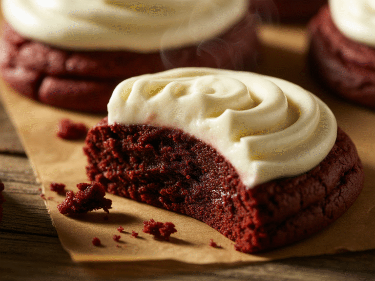 Bakery-Style Red Velvet Cookies At Home– Festive Treat